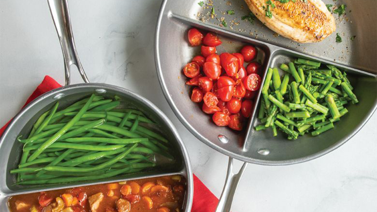 These Divided Pans Were Made To Make Multi-Meals Easily - The Gourmet ...